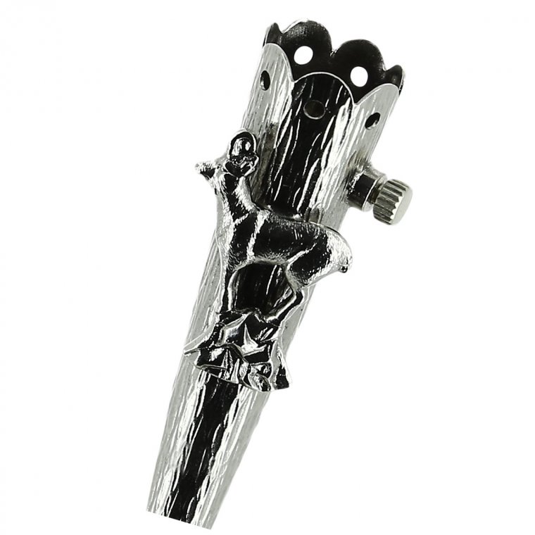 Runde Hülse mit Schraube und Rehbock - 4.4 cm hoch --> hut.net