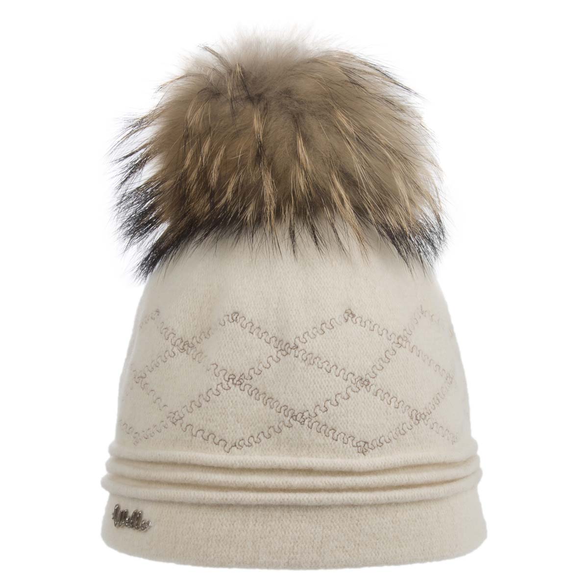 Mütze aus Walk mit Bommel von WILLI --> hut.net