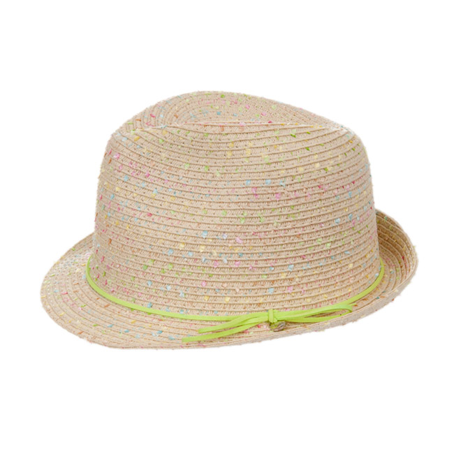 Farbenfroher Trilby Hut aus Papier --> hut.net