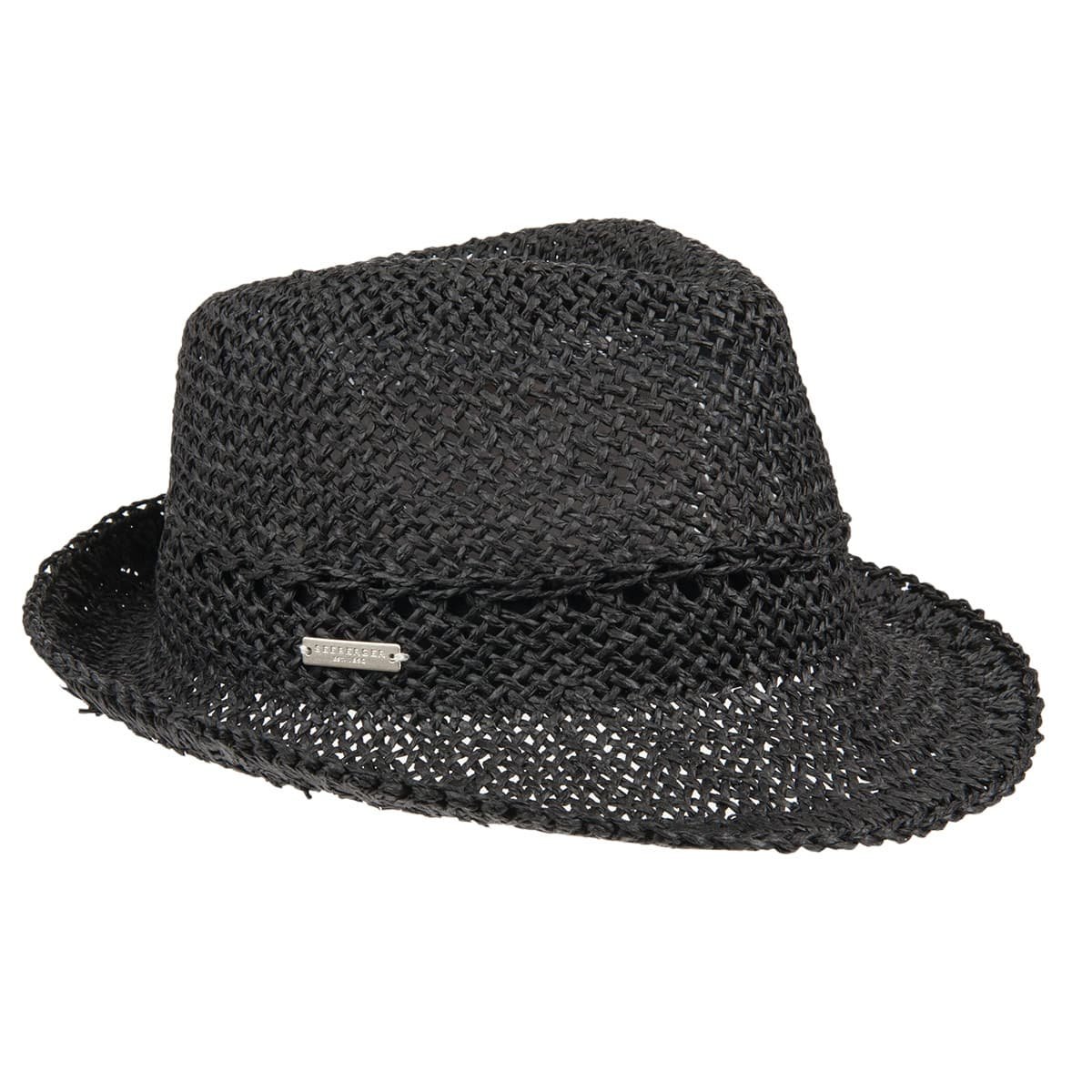 SEEBERGER | Trilby Strohhut zigzag weave --> hut.net