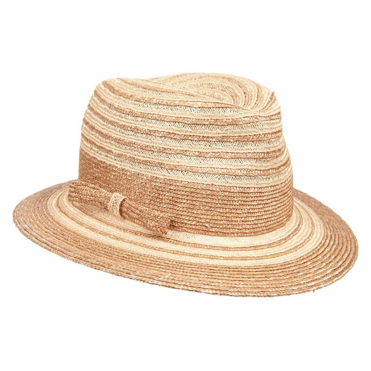 MAYSER | Damenhut Stoff mit Stroh kombiniert --> hut.net