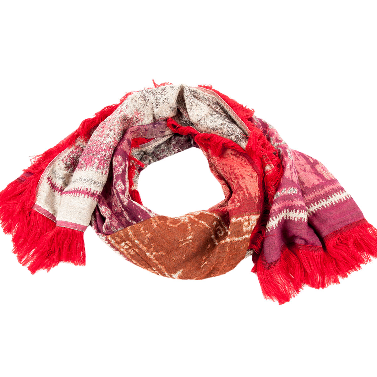 Schal Melanie mit Fransen von PASSIGATTI --> hut.net